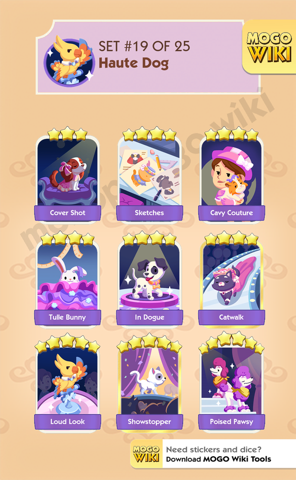 Posh Pets: All 25 Sets and Sticker Images